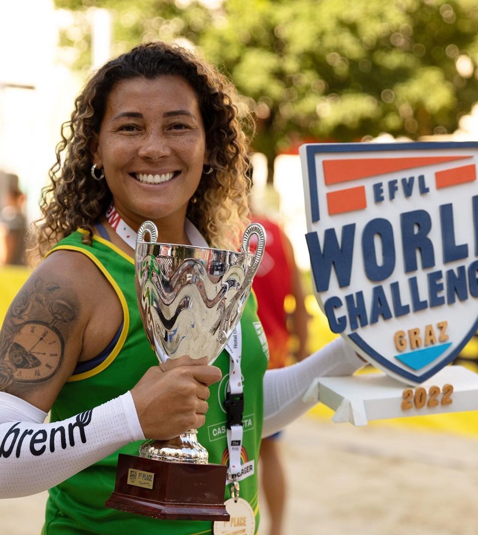 Governo ES - Lane Matos vence mundial de futvôlei na Áustria